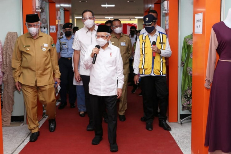 Pulihkan Ekonomi Kota, Wapres resmikan Pasar Pariaman - PONTAS.ID